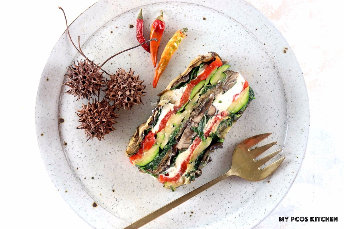Roasted Vegetable Terrine (Low Carb/Gluten-free)