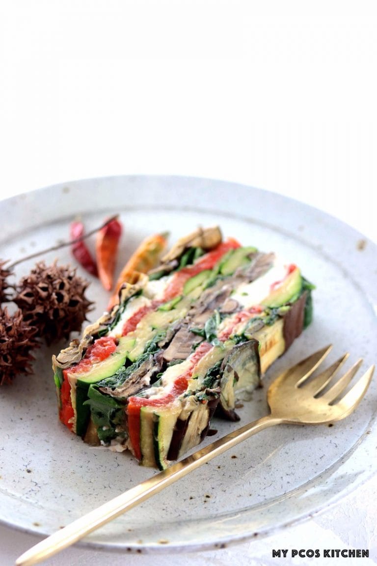 Roasted Vegetable Terrine (Low Carb/Gluten-free)