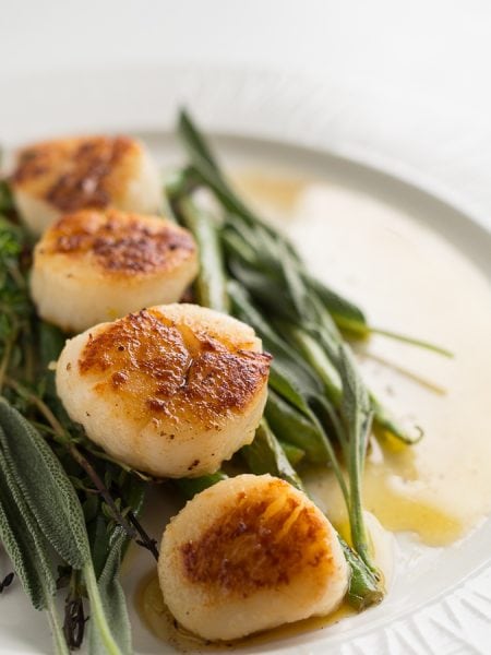 Pan Seared Scallops & Garlic Greens | My PCOS Kitchen