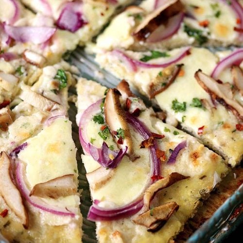 Low Carb Keto Chicken Pizza Crust with a Dairy Free Option!