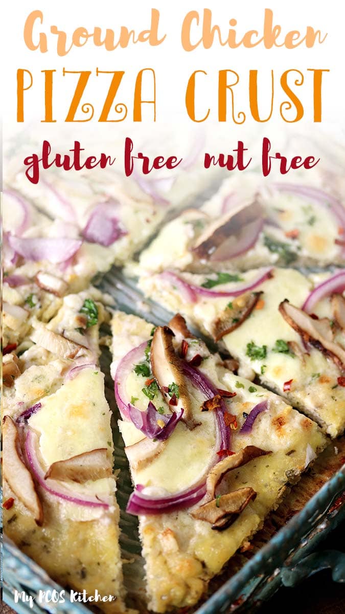 Low Carb Keto Chicken Pizza Crust with a Dairy Free Option!