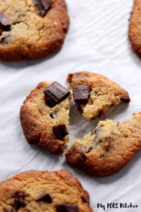 The Best CHEWY Keto Chocolate Chip Cookies (or Crispy!)